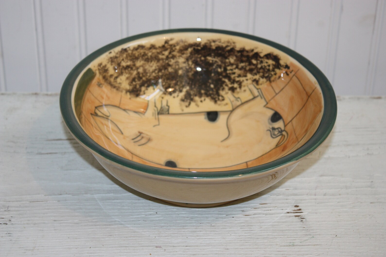 Oxney Green Bowl, Oxney Green Stoneware Serving Bowl, Designed by Steve ...