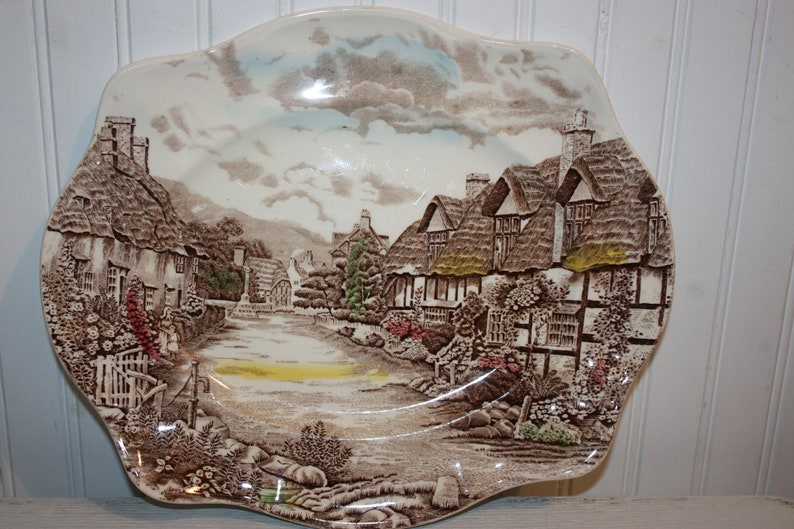Vintage Johnson Brothers Transferware Platter Ceramic | Etsy