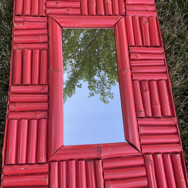 Bamboo Mirror - Etsy