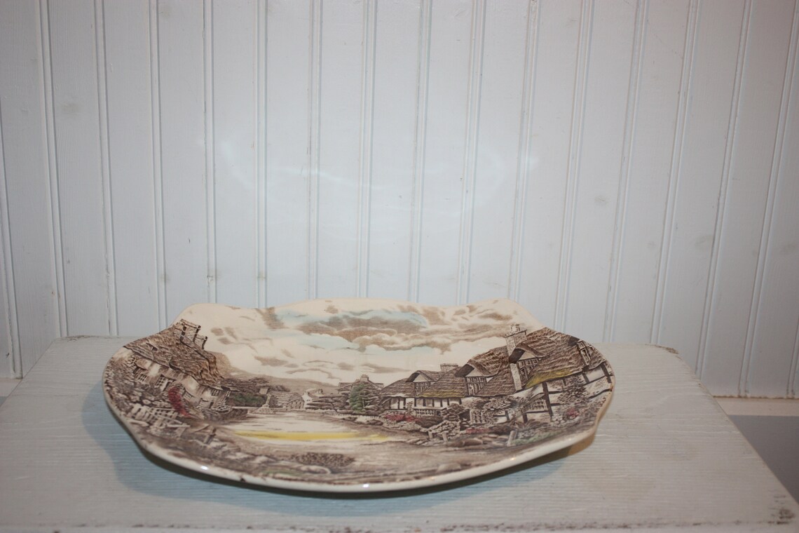 Vintage Johnson Brothers Transferware Platter Ceramic | Etsy