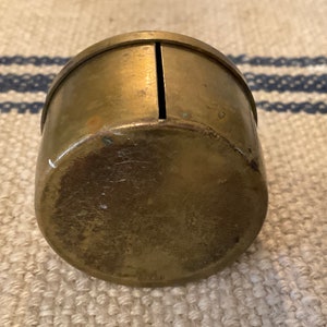 Vintage Solid Brass Postage Stamp Dispenser, Brass Stamp Box With Lid ...