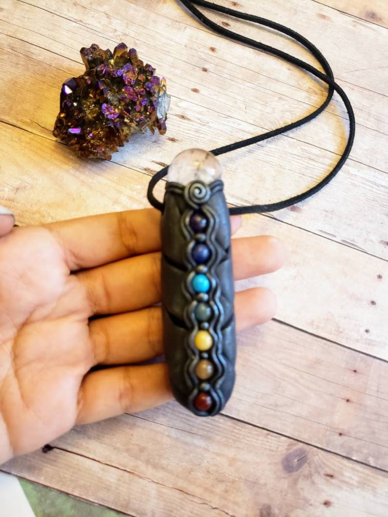 Mens Chakra Necklace Men Chakra Stone Jewelry Set Pendentif Etsy
