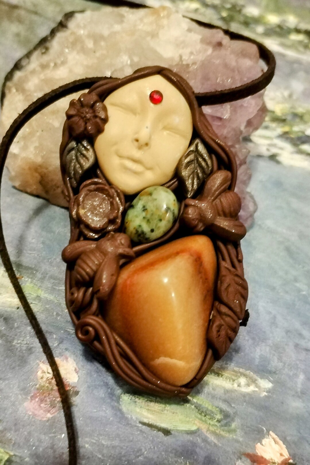 Sacred Bee Goddess Pendant. Symbol of Abundance Wealth and Prosperity ...