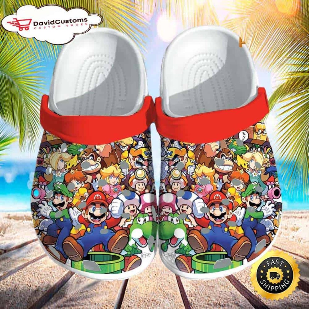 Super Mario Brothers Gamer Clogs - Etsy