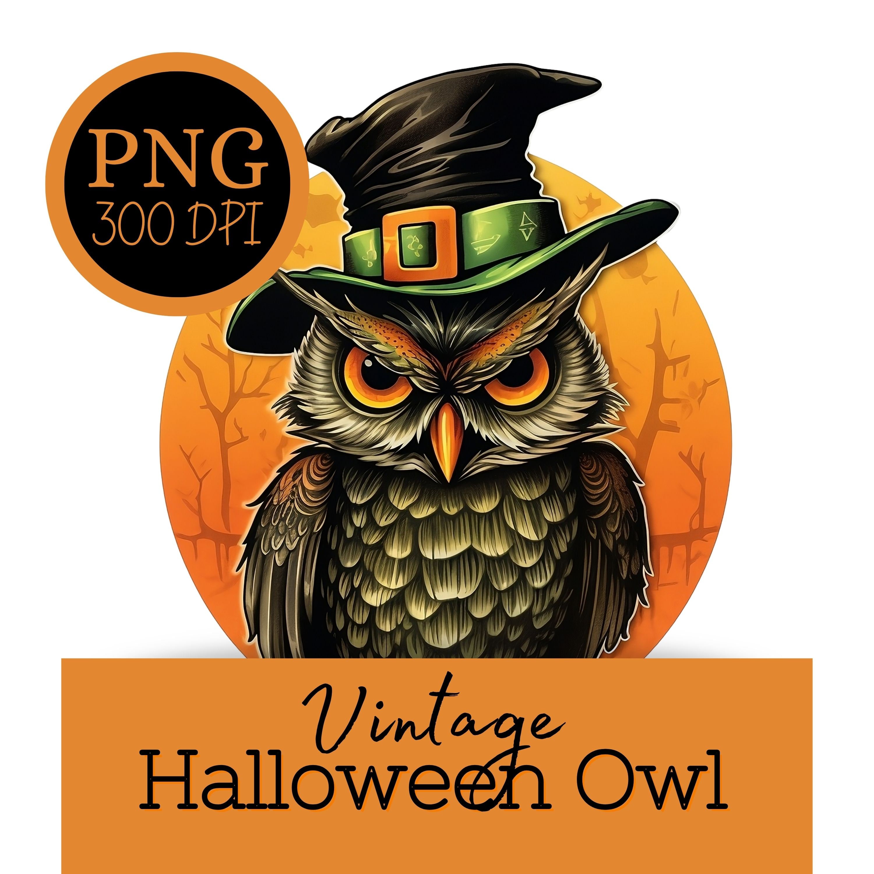 Owl PNG, Vintage Halloween, Owl Clipart, Halloween Clipart, Instant ...