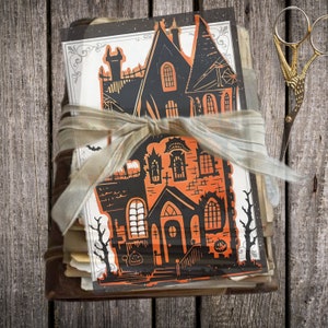 Halloween Junk Journal, Creepy Halloween Journal, Haunted House ...