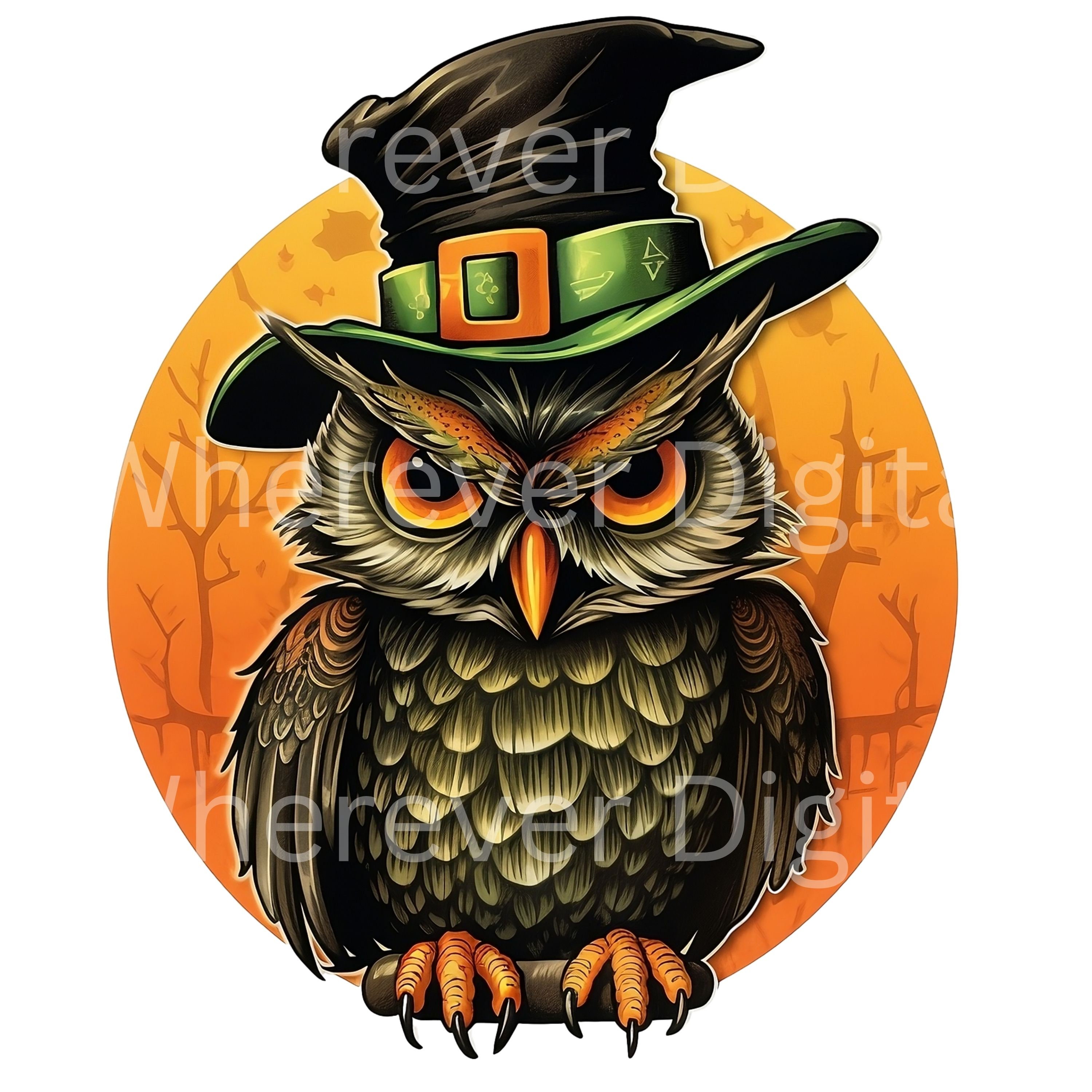 Owl PNG, Vintage Halloween, Owl Clipart, Halloween Clipart, Instant ...