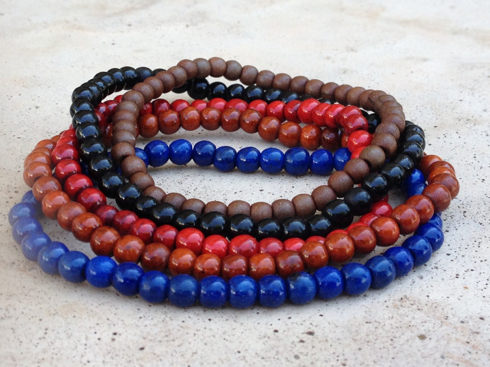 FREE Shipping-men's Red Bracelet,men's Beaded Bracelet,men Stone ...