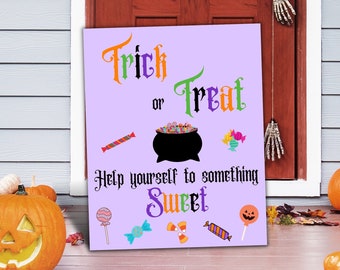 Halloween Help Yourself Sign - Etsy