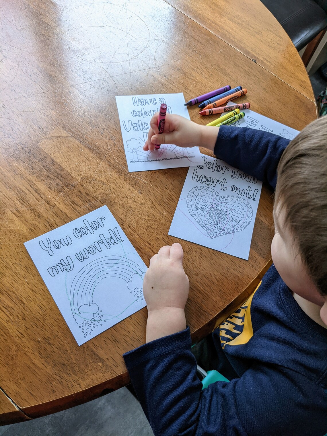 Coloring Page Valentines - Etsy