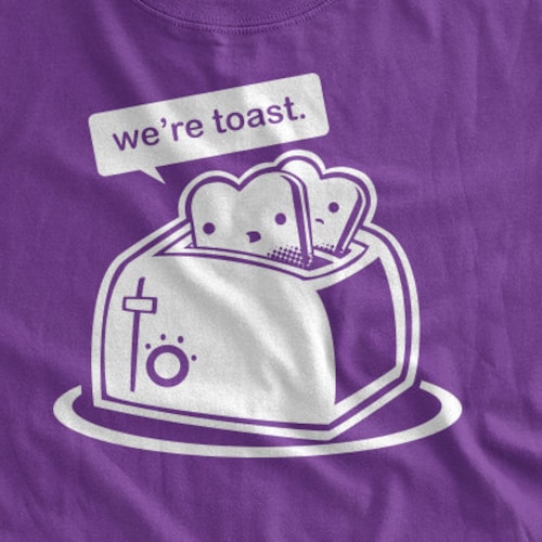 We're Toast T-shirt Funny Pun Tshirt Bread Toaster Kids - Etsy
