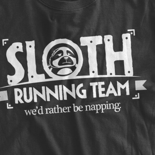 Funny Sloth T-shirt Sloth Running Team T-shirt Gifts for Guys - Etsy