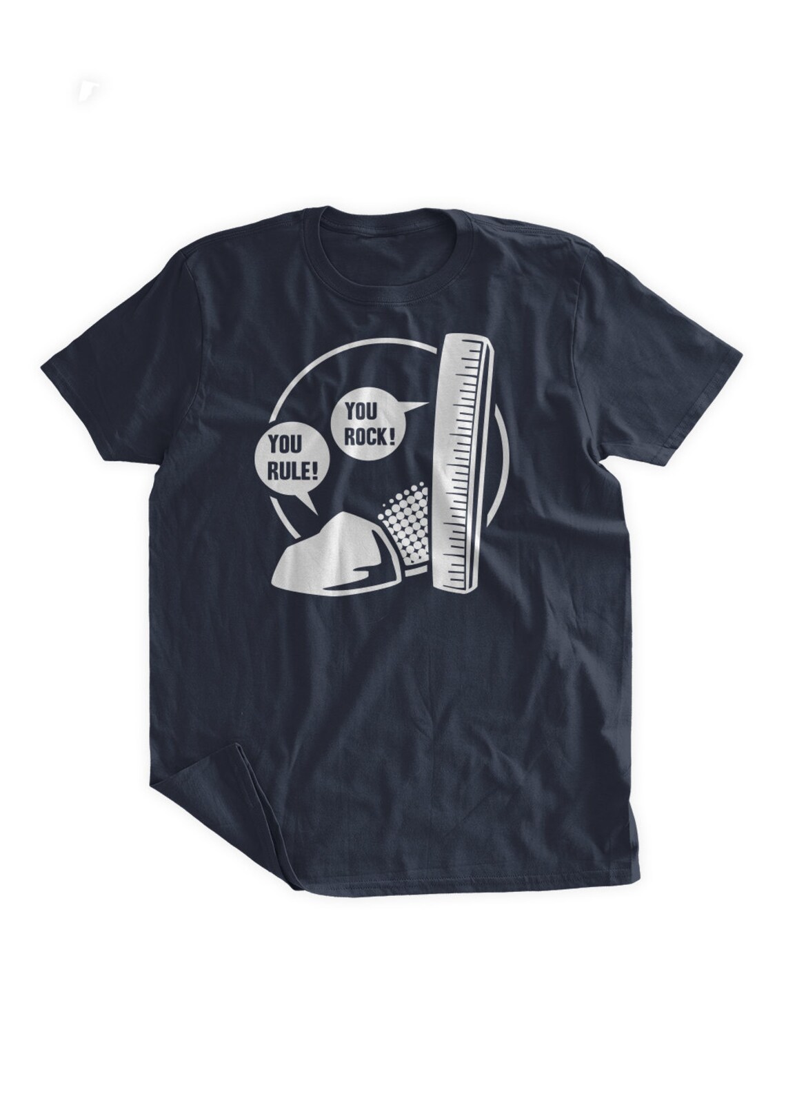 You Rock You Rule Tshirt Funny Geek Math T-shirt Rocks School - Etsy