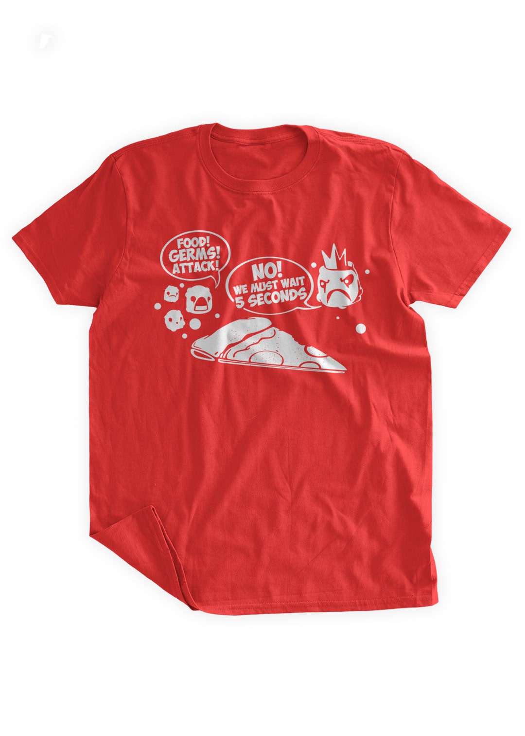 5 Second Rule T-shirt Germs Attack No We Must Wait 5 Seconds T-shirt ...
