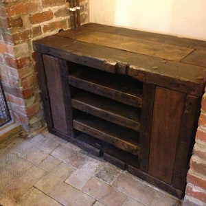Rustic Tv Unit Made From Old French Wood. - Etsy