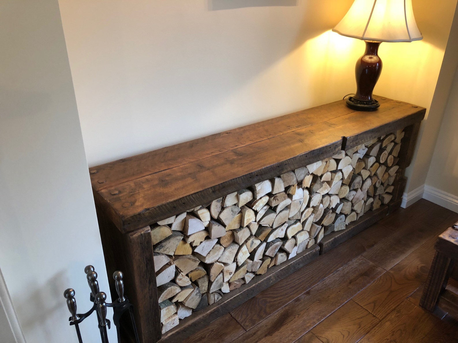 Chunky Rustic Log Storer - Etsy UK