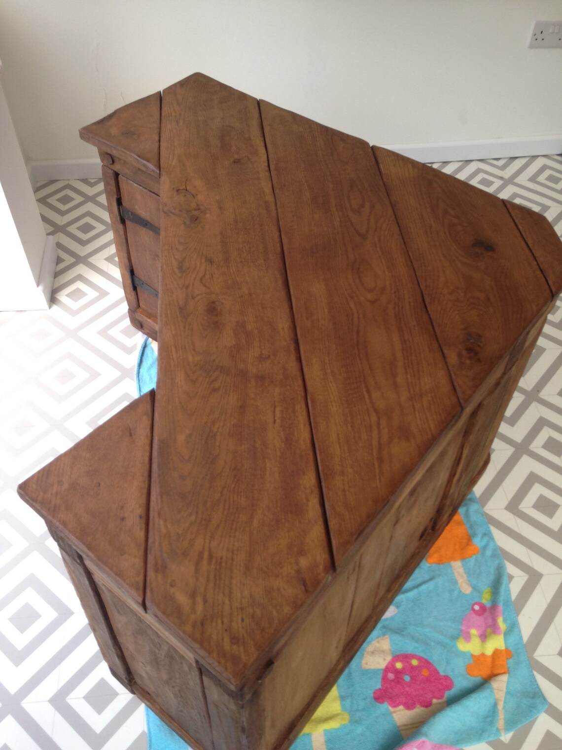 Rustic Handmade Corner Tv Unit Made From Old Drench Oak | Etsy