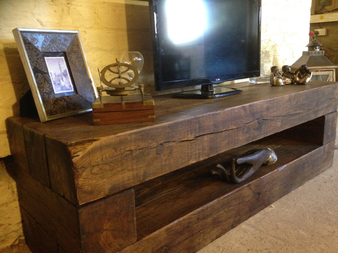 Handmade Tv Unit Made From Old French Oak - Etsy