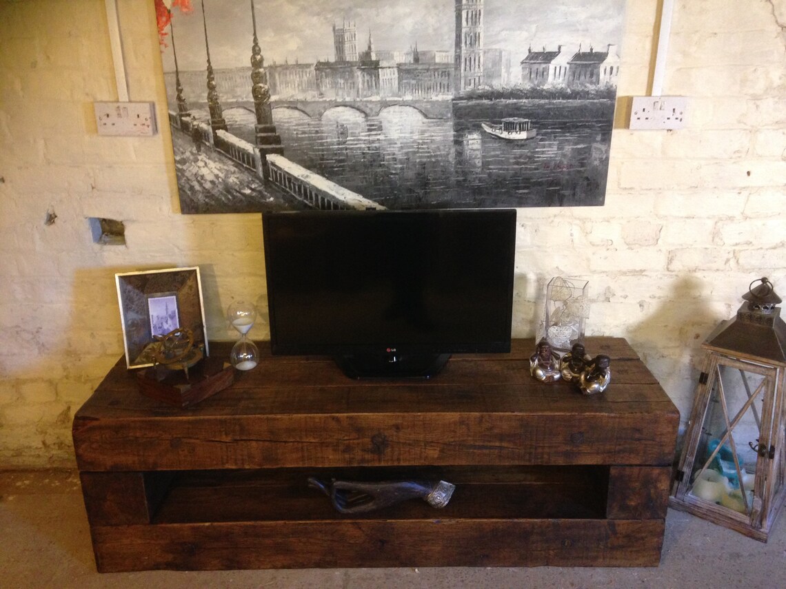 Handmade Tv Unit Made From Old French Oak - Etsy UK