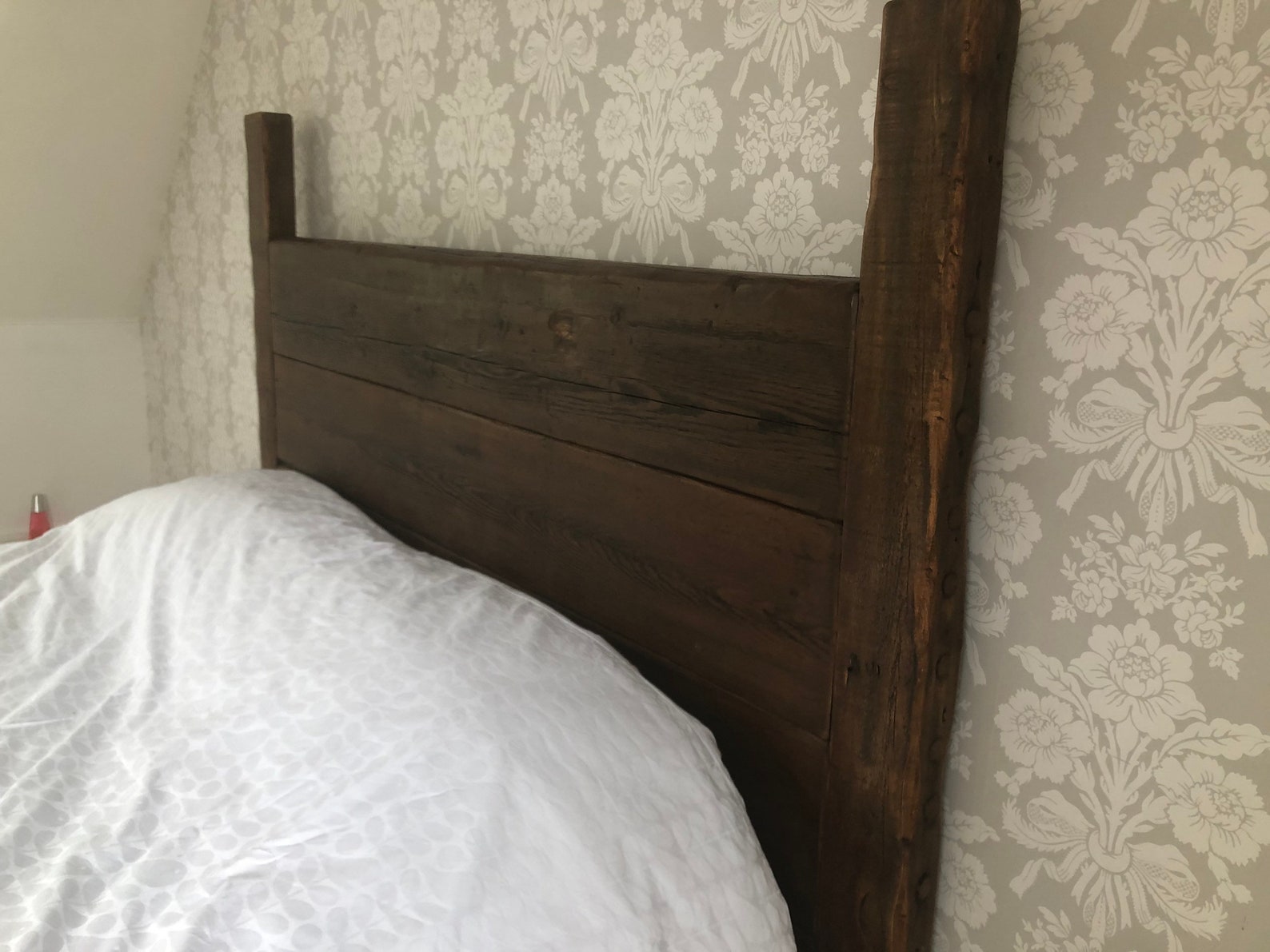 Chunky Rustic Bed Handmade From Reclaimed Wood - Etsy UK