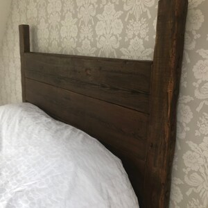 Chunky Rustic Bed Handmade From Reclaimed Wood - Etsy UK