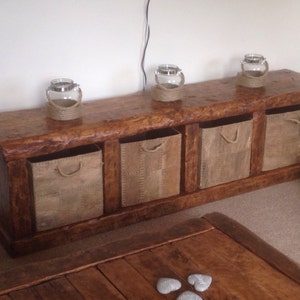 Handmade Rustic Tv Unit With Storage. Made From Old French Wood - Etsy