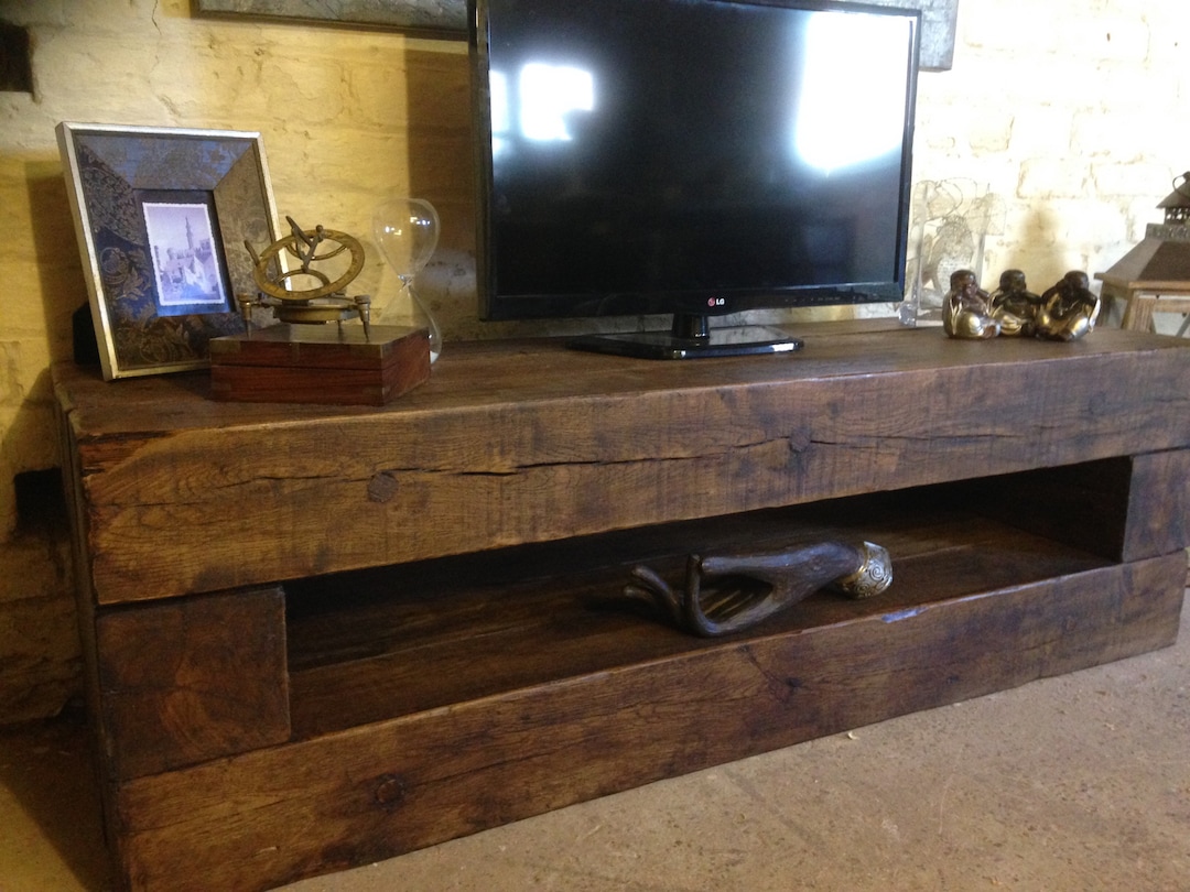Handmade Tv Unit Made From Old French Oak - Etsy