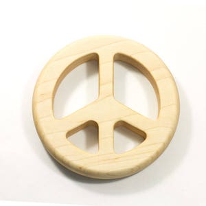 Peace Sign Organic Baby Teether Baby Shower Gift - Etsy