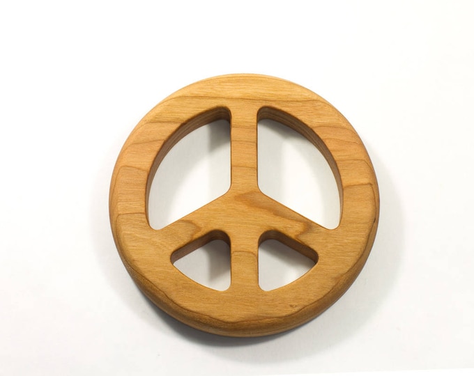 Peace Sign Organic Baby Teether Baby Shower Gift - Etsy