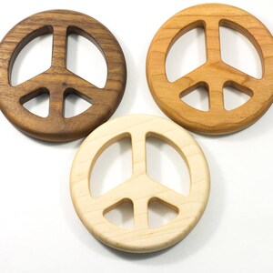 Peace Sign Organic Baby Teether Baby Shower Gift - Etsy