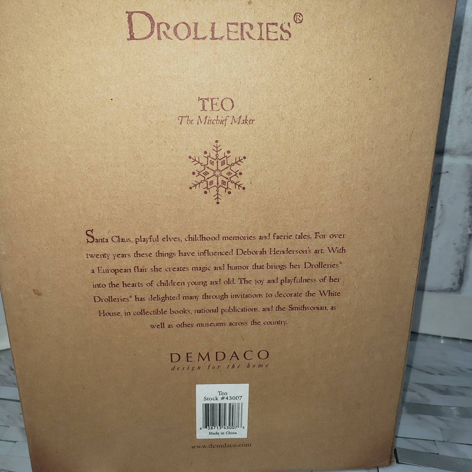 Demdaco Drolleries Teo the Mischief Maker Elf Retired With - Etsy