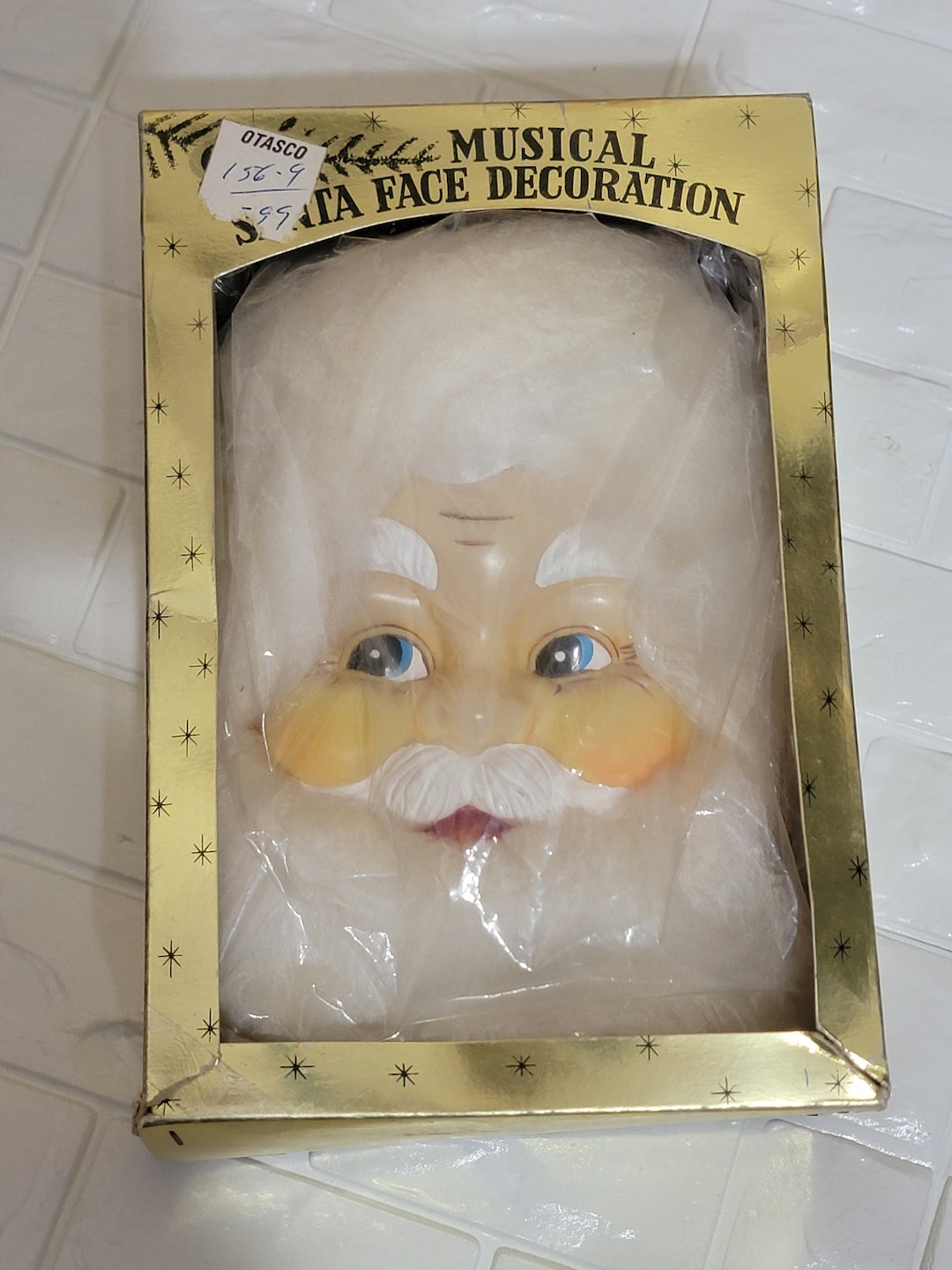 Musical Santa Face by Eckhard & Sons 1960s Jingle Bells - Etsy