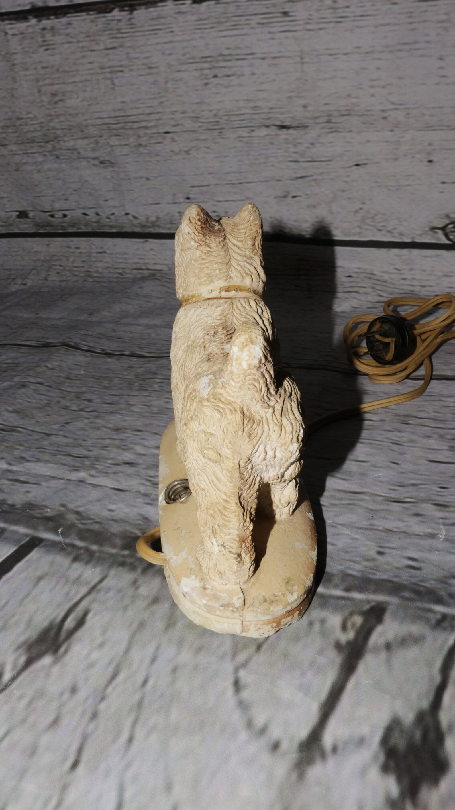 1940s Vintage Chalkware Scottie Dog Nightlight Lamp - Etsy