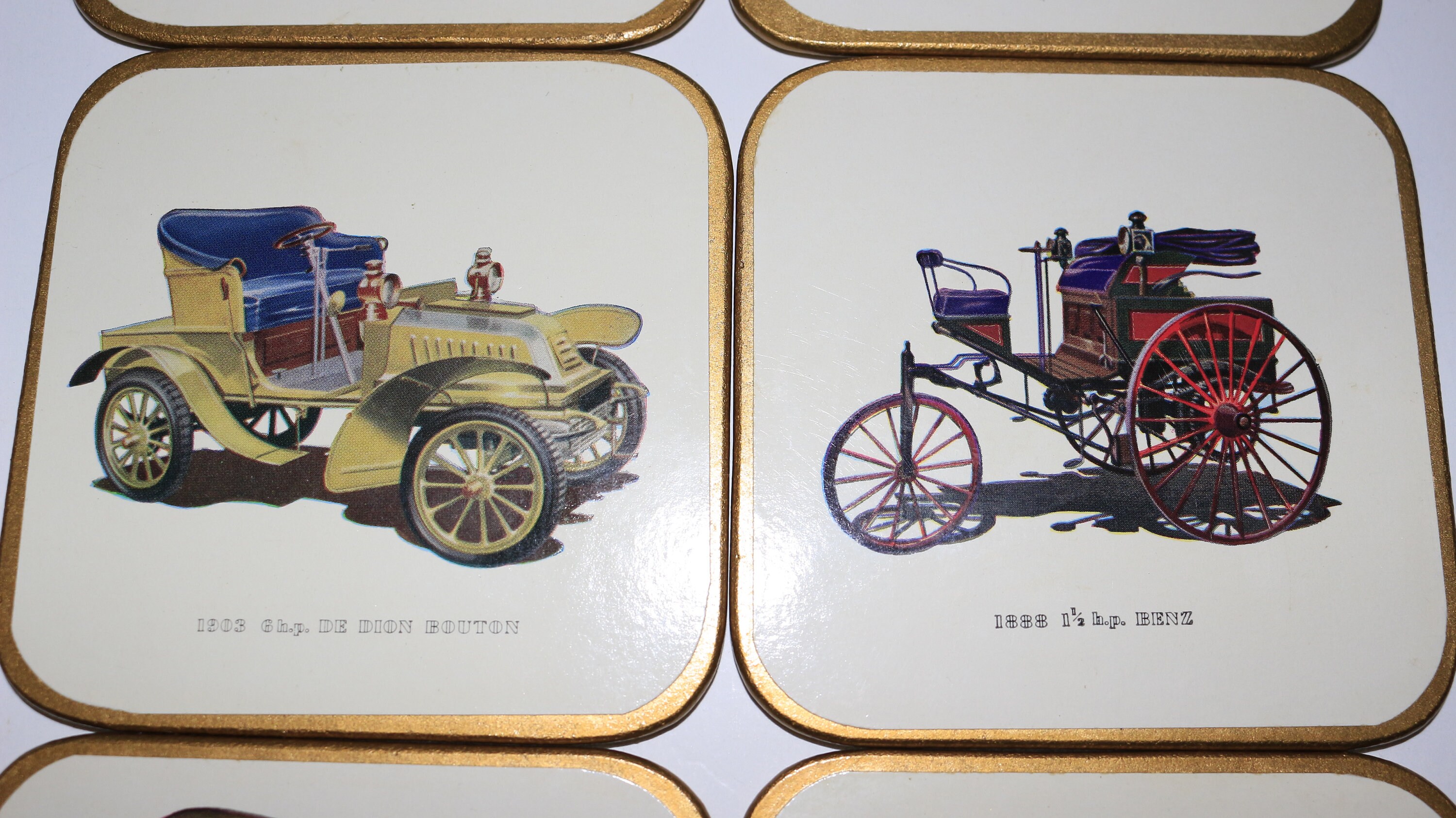 Win-El-Ware Vintage Cars Coaster Set of 6 with Case 1960s Made - Etsy.de