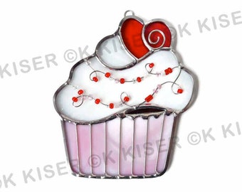 Stained Glass Cupcake Suncatcher With Sprinkles - Etsy
