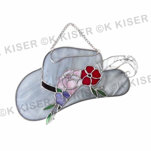 Western Cowboy Stained Glass - Etsy