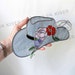 Stained Glass Cowgirl Cowboy Hat Window Hanging Suncatcher Floral ...