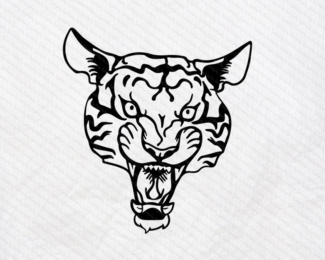 Tiger Roaring SVG Digital Download Personal Use - Etsy