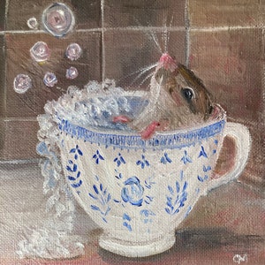 PRINT of MOUSE PAINTING Mouse Art, Print of Original Acrylic Painting ...