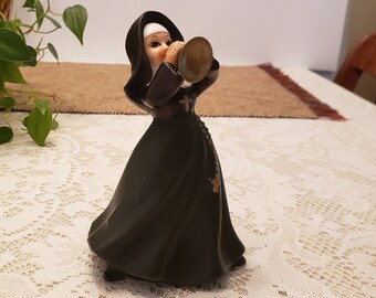 Ceramic Nun Figurine | Etsy