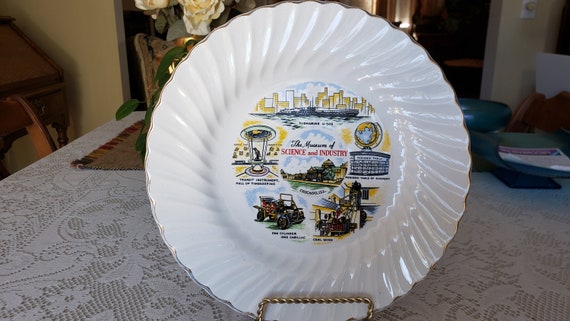 Vintage Ceramic Souvenir Wall Plate The Museum of Science | Etsy