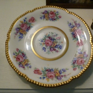 A Lovely Castleton China castleton Rose Demitasse Teacup and Saucer ...