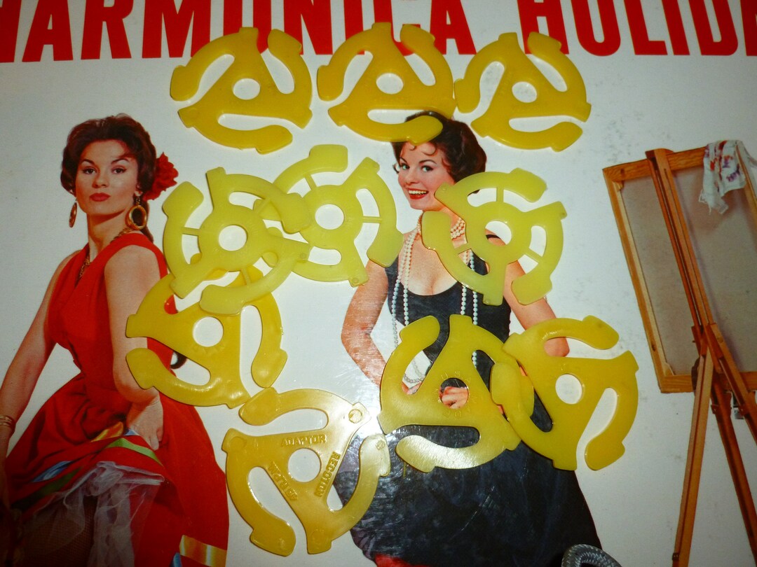 Vintage 45 RPM Record Inserts / Record Adaptors / Lot of 10 / Recoton ...
