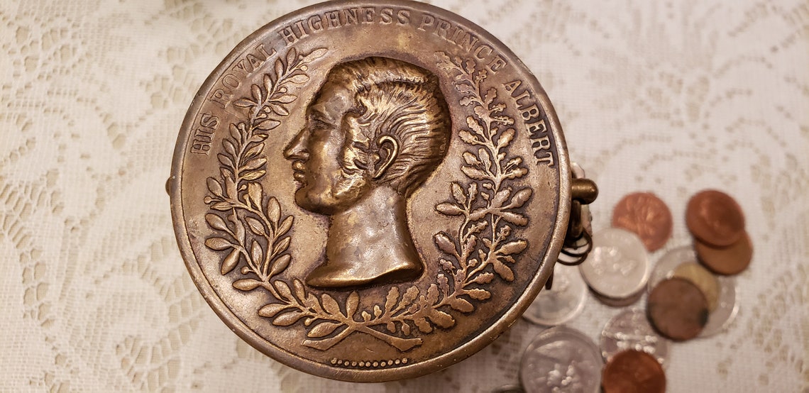 Vintage Brass Coin Bank His Royal Highness Prince Albert | Etsy