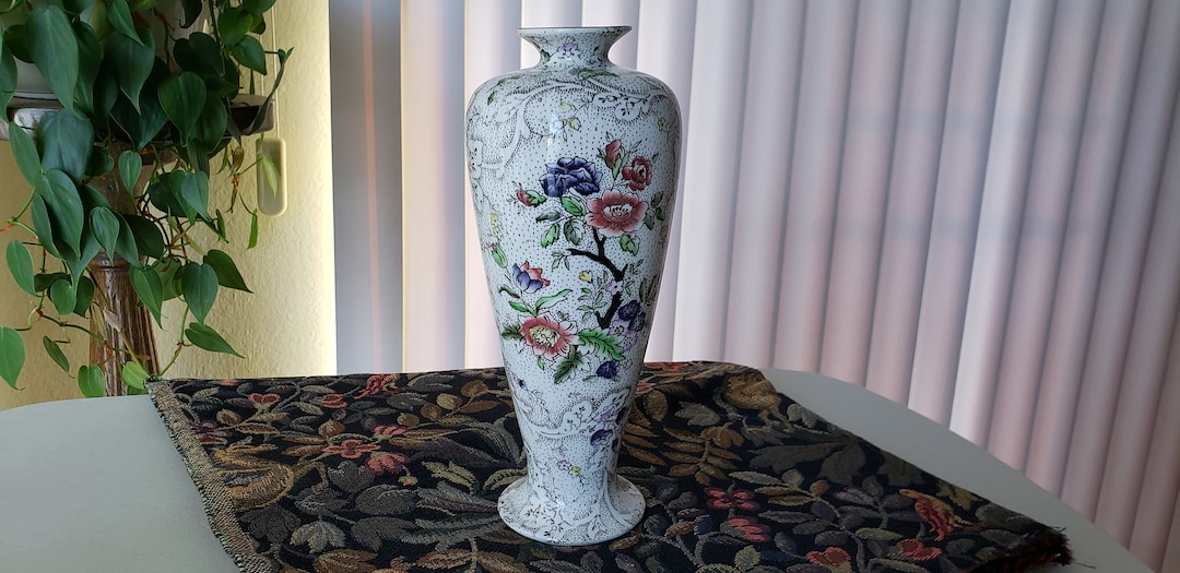 Vintage Myott Son & Co. England " BAYEUX PATTERN " Chintz Vase - Etsy