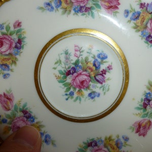 A Lovely Castleton China castleton Rose Demitasse Teacup and Saucer ...