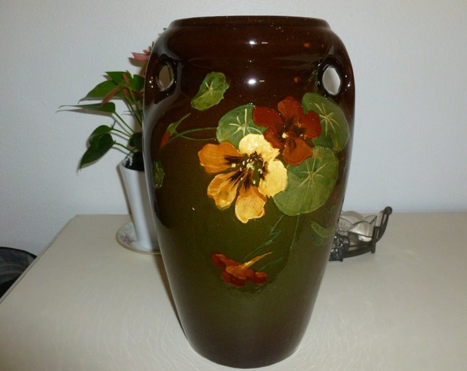A Wonderful Early Mccoy Loy-nel-art Pottery Vase / Jar - Early 1900's ...