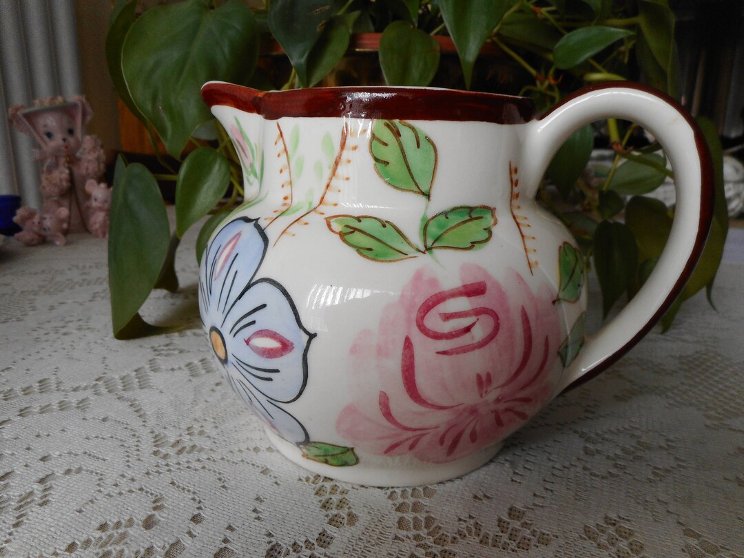 Small Vintage Blue Ridge China Pottery Pitcher - Etsy