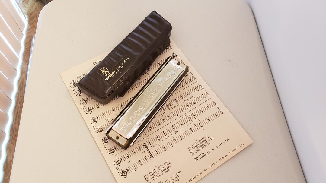 Vintage 1960's CHROMONICA Chromatic Harmonica 280C - 16 Hole - Key of C ...