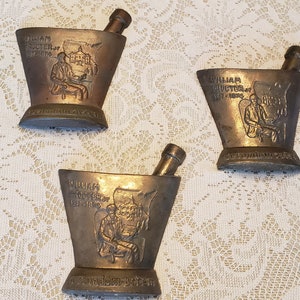 Vintage Set of 3 William Proctor Jr. 1817 - 1874 Brass Hanging Half Cup ...